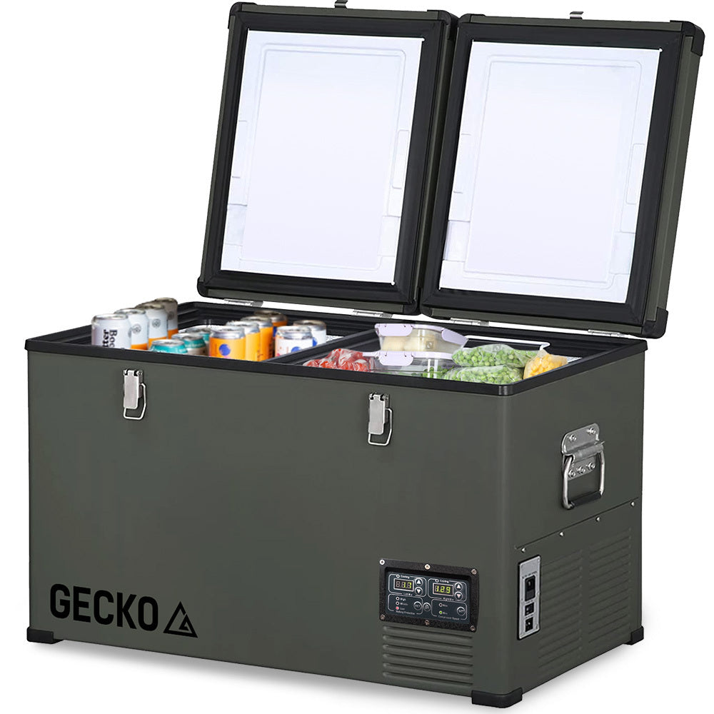 GECKO 92L Dual Zone Portable Fridge / Freezer, SECOP Compressor, for C ...